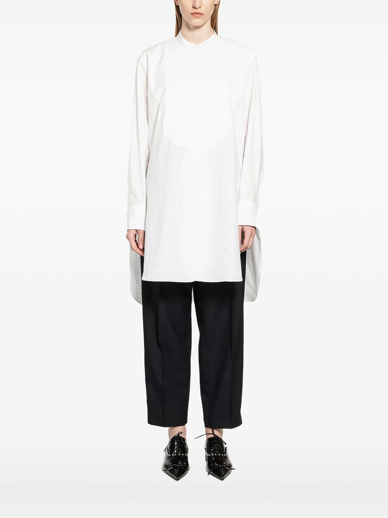 Рубашка Band collar shirt