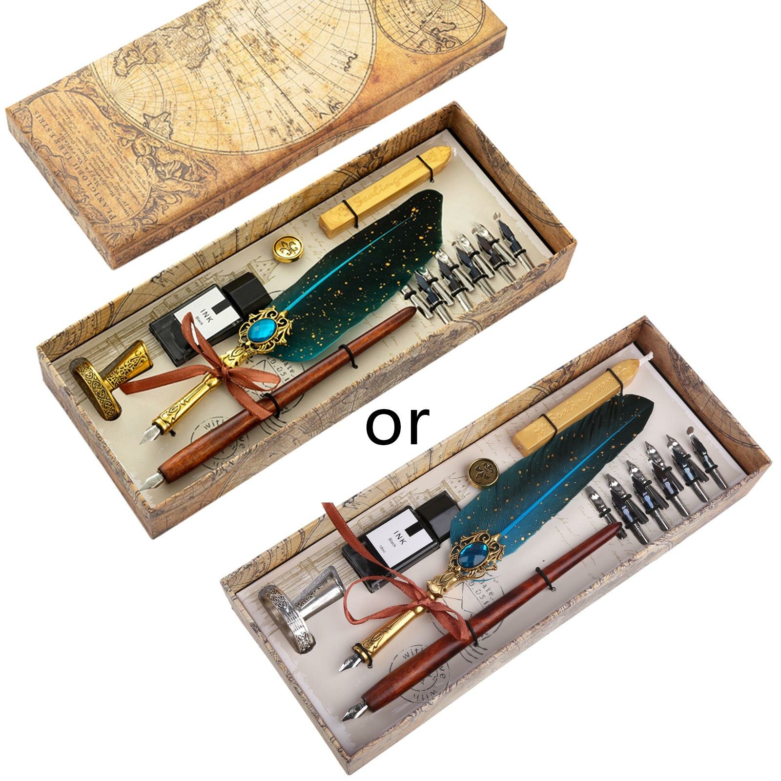 Набор перьев для каллиграфии с восковыми палочками и наконечниками, SP275911