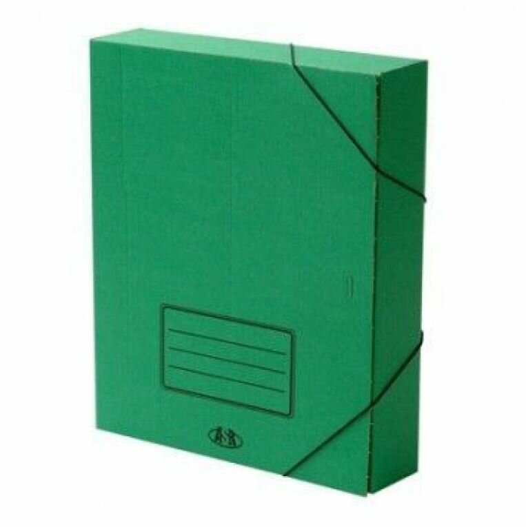 Короб архивный 75мм 700л 2 резинки микрогофрокартон 322х252х75мм Attache ассорти