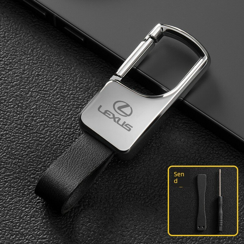 Подходит для брелка-ключницы Lexus ES200/ES300H/RX350/NX200/NX260 Lexus - Ярко-серебристый - Черная отделка