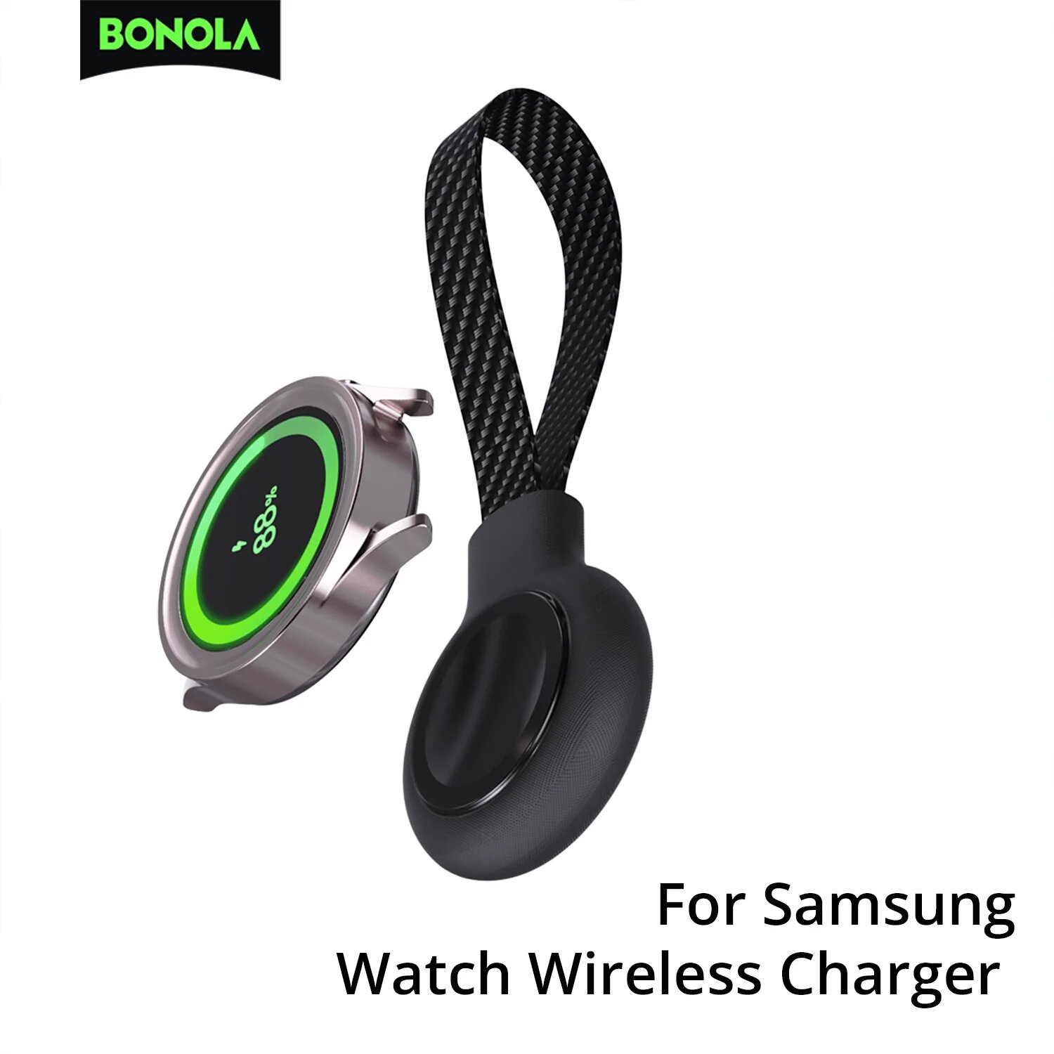 Магнитное зарядное устройство Bonola для Samsung Watch с ремешком, Single Charger