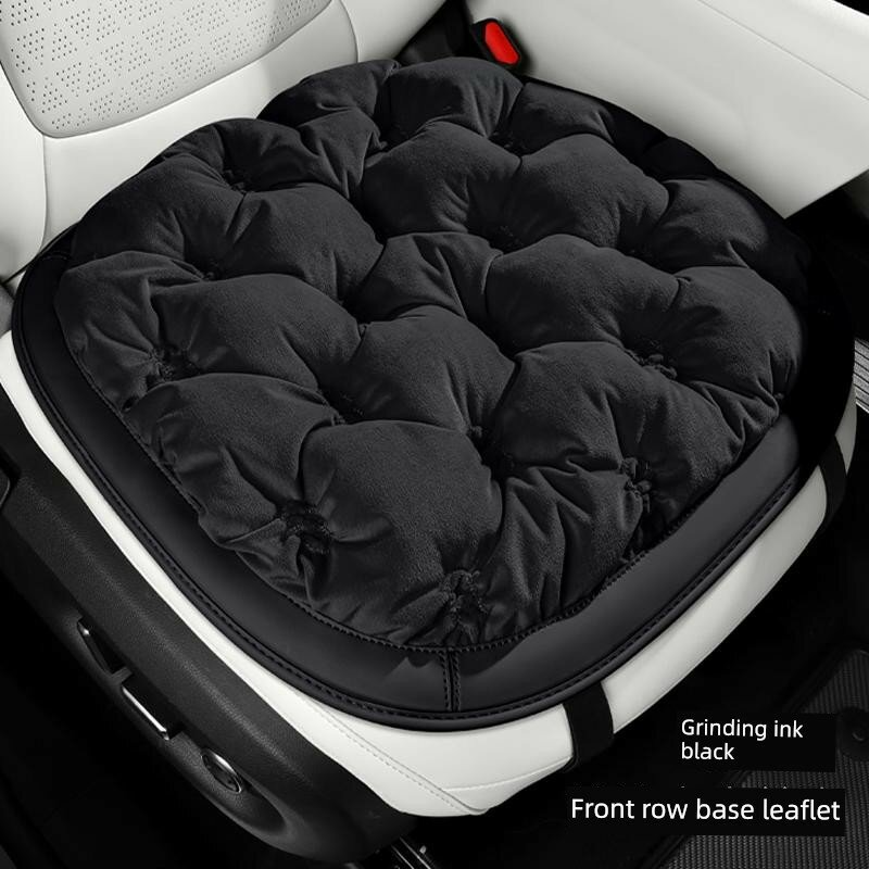 Новая зимняя плюшевая теплая подушка-накидка на автомобильное сиденье 2025 года, утолщенная меховая накидка-полушапка