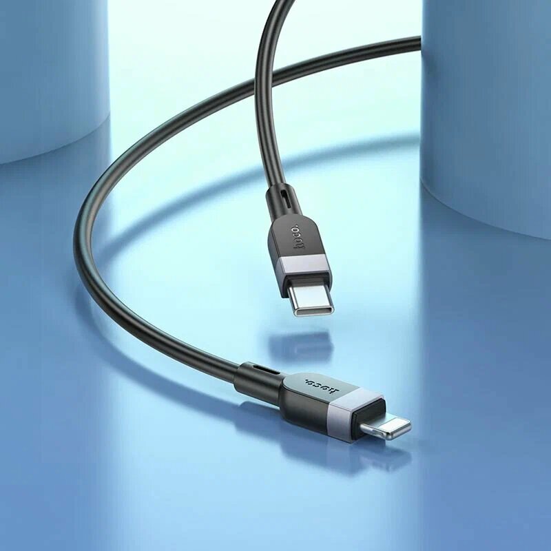 Кабель Type-C на Type-C, HOCO, X109, силиконовый, 1м, 60W, черный