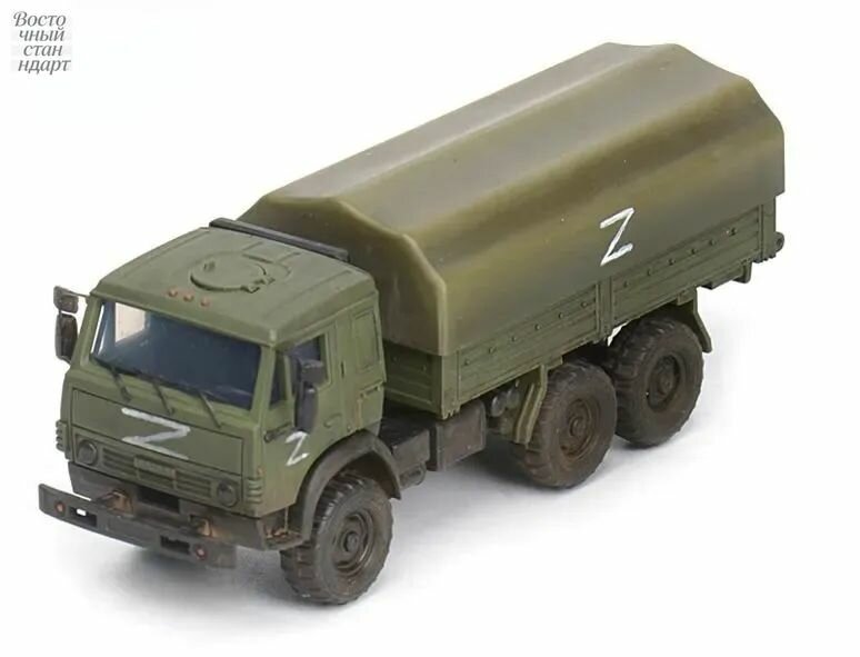 Сборная модель КАМАЗ-5350 Мустанг 1:43 без клея