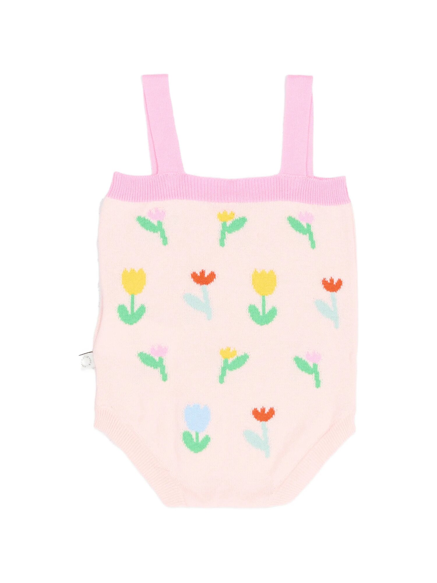 Боди Stella McCartney Floral strap bodysuit, размер 60, розовый — фото 1