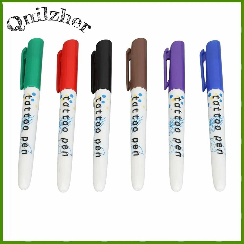 Многофункциональный набор маркеров для временных татуировок с трафаретами для тела и кожи