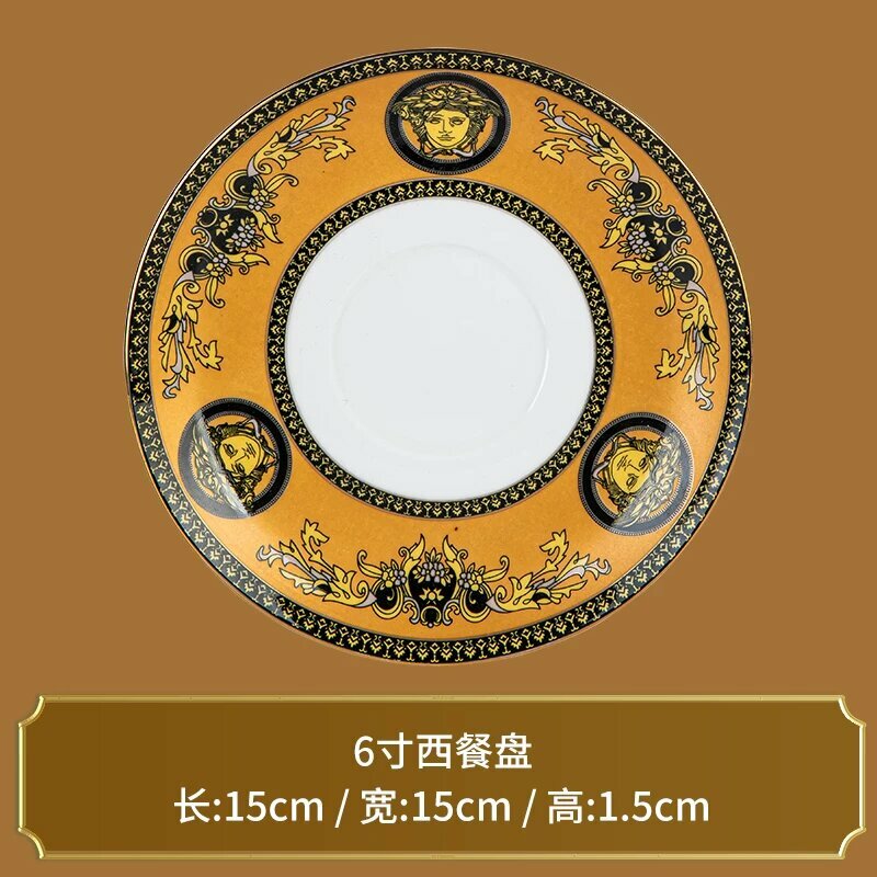 Тарелка для стейка в западном стиле Hotel Medusa, клубная ретро-тарелка, плоская тарелка в европейском стиле,