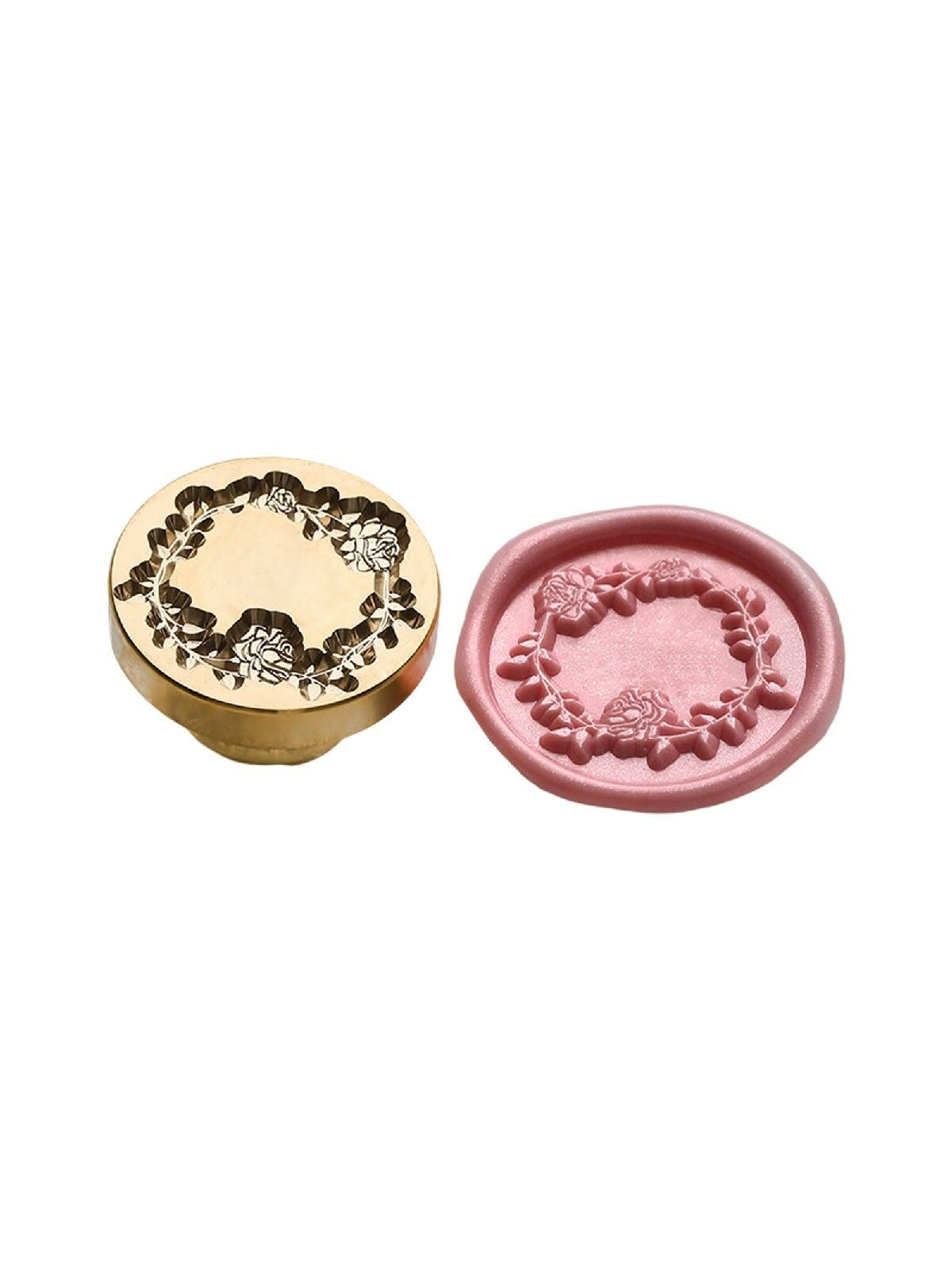 Винтаж печать выбитый цветок печать воск уплотнение для приглашения конверт