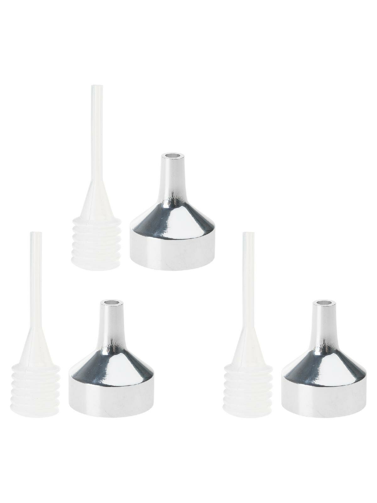 3 Шт Парфюмерная воронка для перекачки жидкости Маленькая воронка Металлическая Воронка