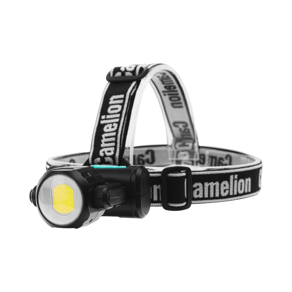Фонарь налобный аккум Camelion LED53402 3,7В, черн, COB+LED, 3,5 Вт, 4 реж, Type-C, блист 15751