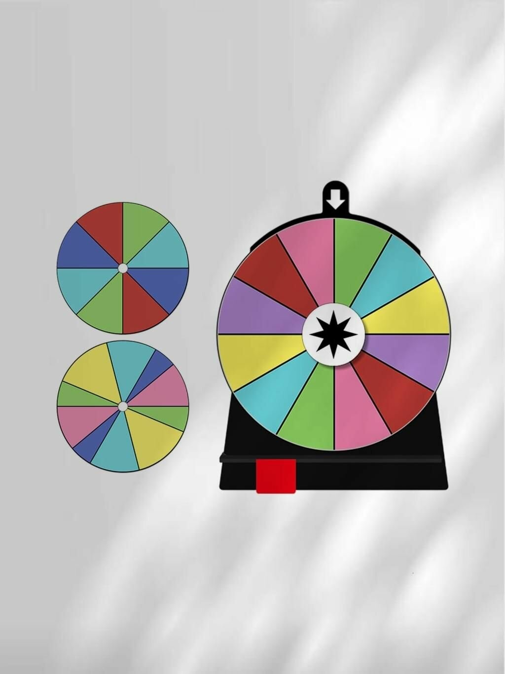 Сухостираемое колесо фортуны с подвижной стрелкой, - 0