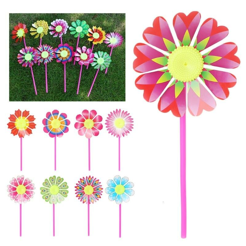 Ветряки-мельницы детские игрушки, украшения для сада, Много