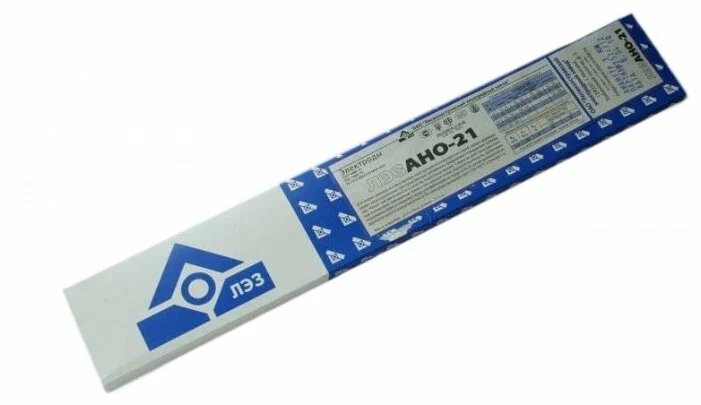 Электроды ЛЭЗ АНО - 21 d 3 мм предназначены для сварки рядовых и ответственных конструкций из углеродистых сталей