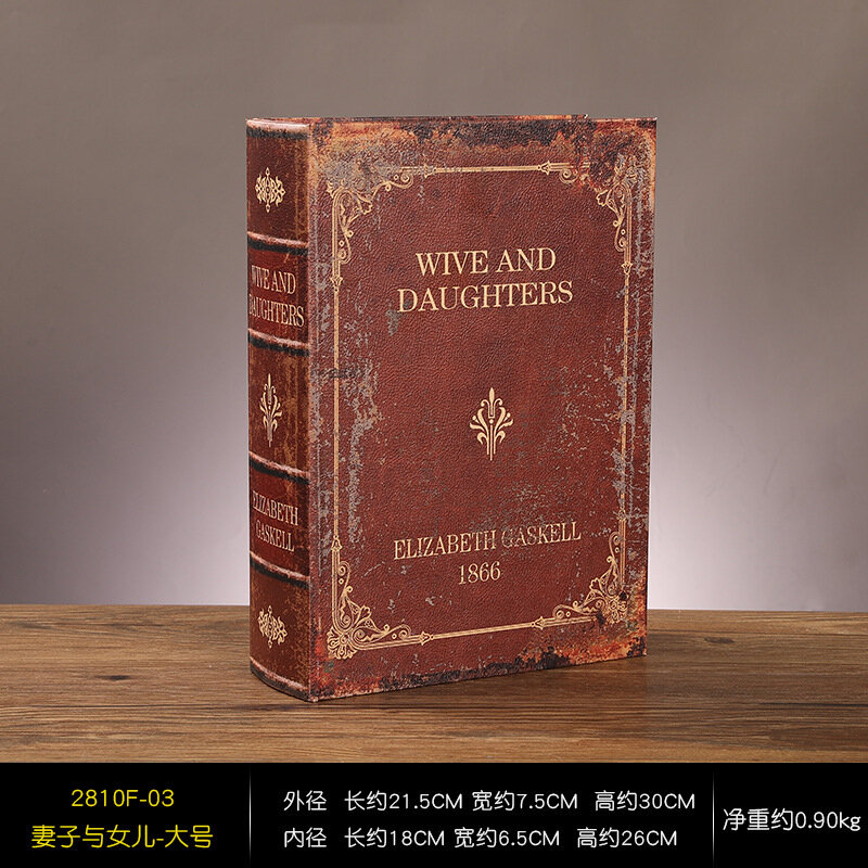 Имитация книги, модель книги для декора в кабинете, офисе, книжной полке, винтажная декоративная книга, реквизит для фотографии, ремесленная демонстрация