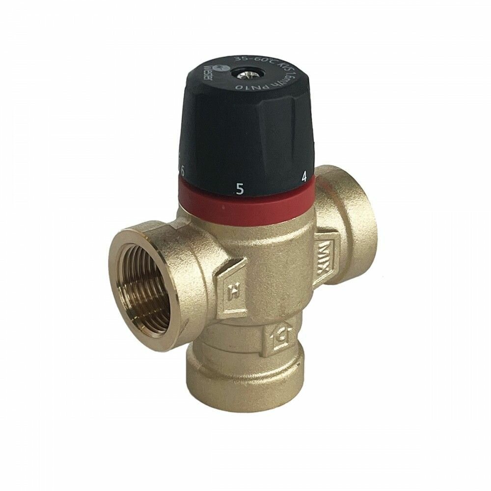 Клапан термостатический VTS3 35-60C 3/4" ВР Kvs 1.6 для ГВС и отопления, Wester 0-04-2052 VTS334163560 (Esbe VTA321 31100800)