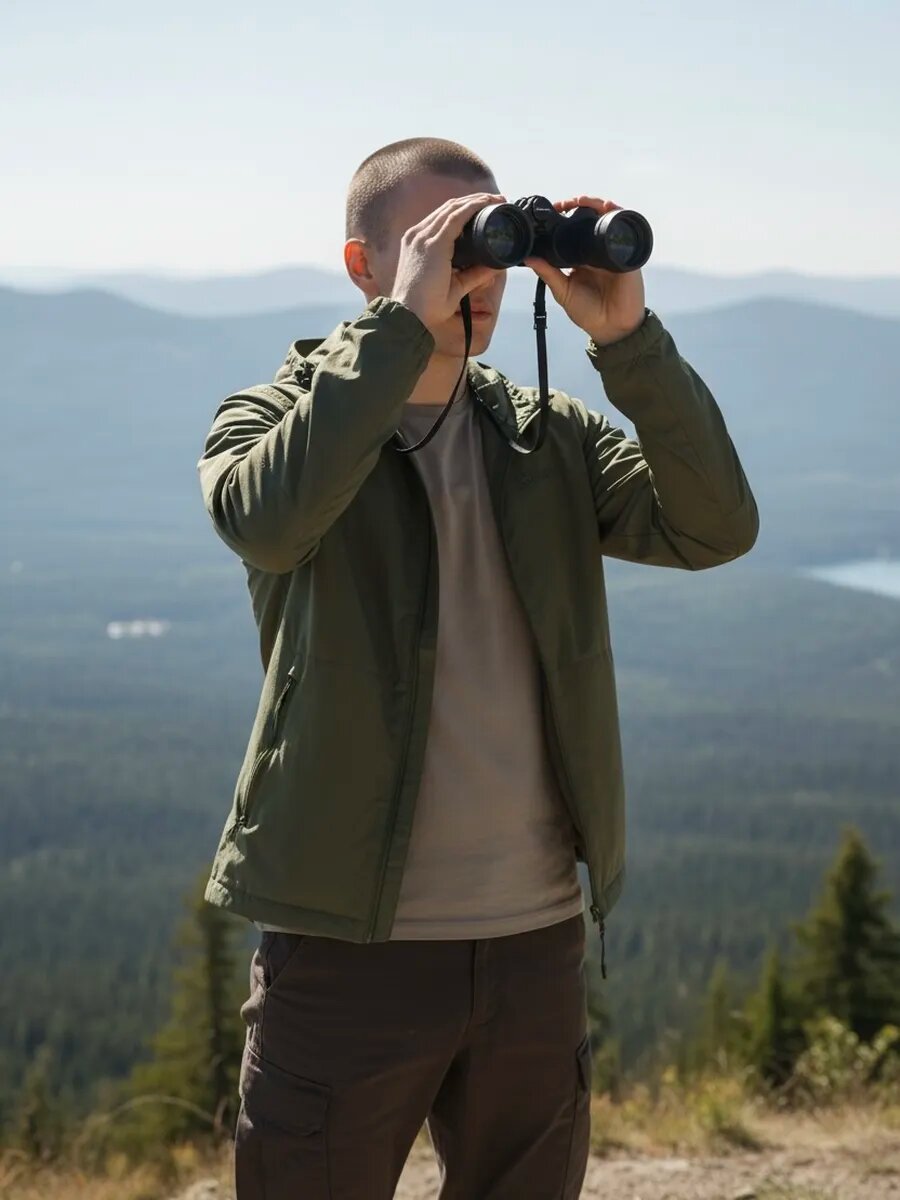 Бинокль призменный с центральной фокусировкой БПЦ "Байгыш"