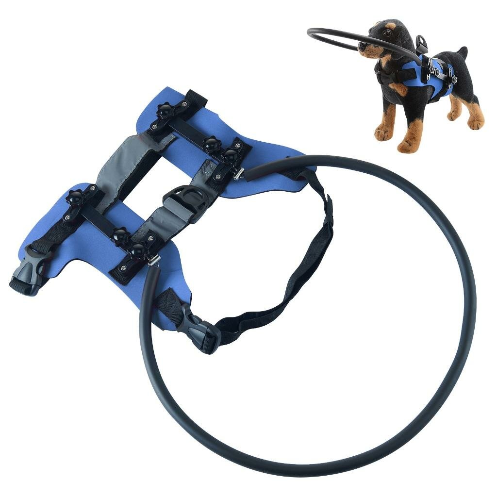 Защитный ошейник для слепых собак, Синий - M