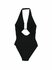 Купальник Rick Owens Open-back swimsuit, размер 40, черный/черный