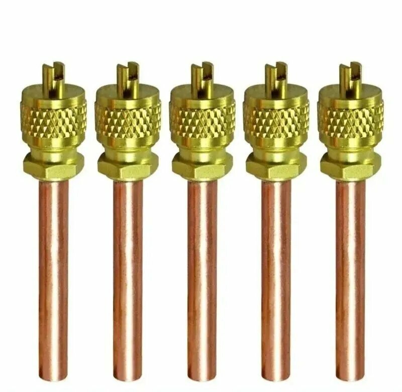 Клапан заправки фреона для компрессора холодильника 6,3*0,4 / 5 см "Шредер" (5 шт)