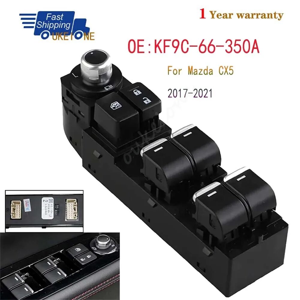 KF9C-66-350A для 2017 2018 2019 2020 2021 Mazda CX5 передний левый электрический переключатель стеклоподъемника, кнопка регулятора управления