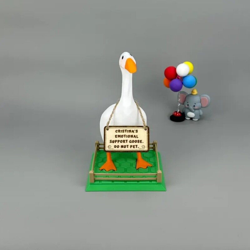 Кросс-бордер новый продукт эмоциональный порт гусь эмоциональный поддержка гусь домашний настольный орнамент 3D печать