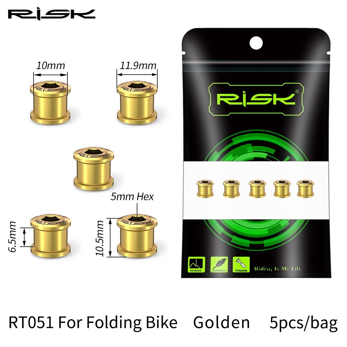 RISK Brand Болты для велосипеда из титана