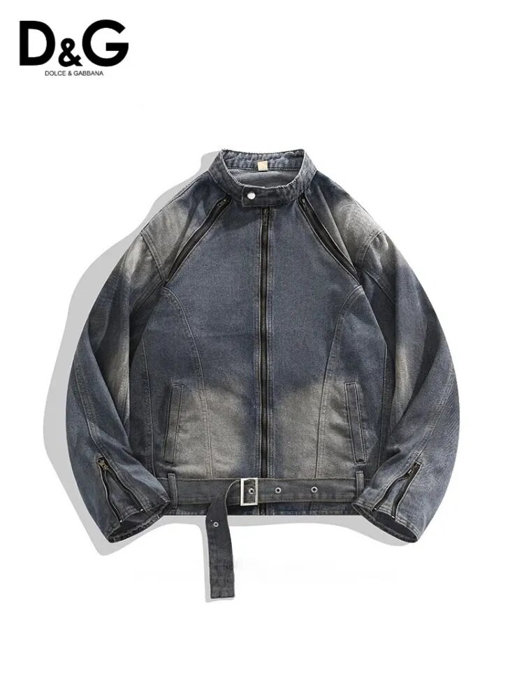 Куртка Dolce&Gabbana Джинсовые косухи, винтажные + грубый пошив