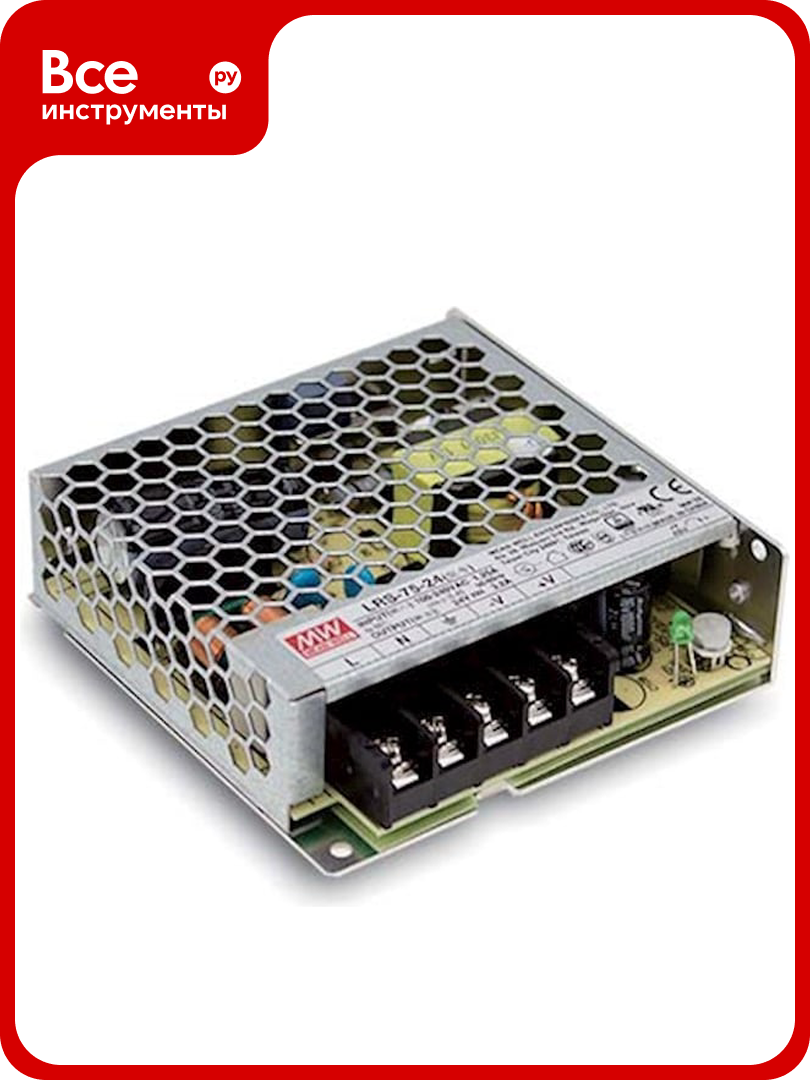 Источник питания Mean Well AC/DC LRS-75-24 Т02293042