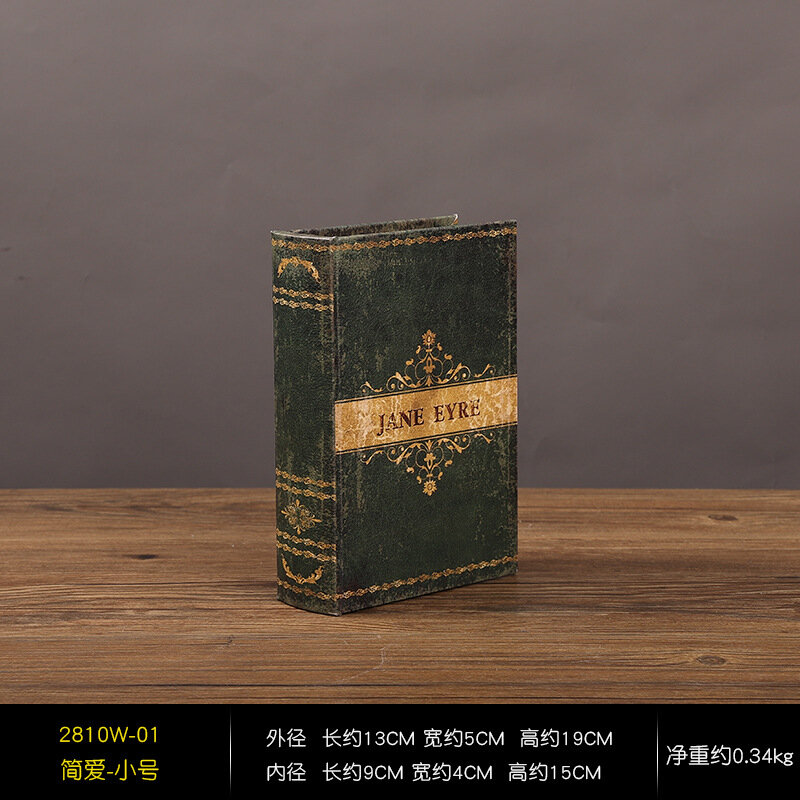 Имитация книги, модель книги для декора в кабинете, офисе, книжной полке, винтажная декоративная книга, реквизит для фотографии, ремесленная демонстрация