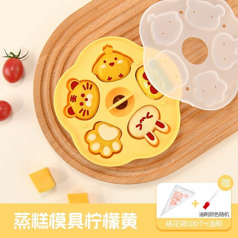 Форма для приготовления детского питания Fanle Kitchen, форма для парового торта, мультяшная, устойчивая к высоким температурам, форма для детской кошачьей лапки, форма для колбасы