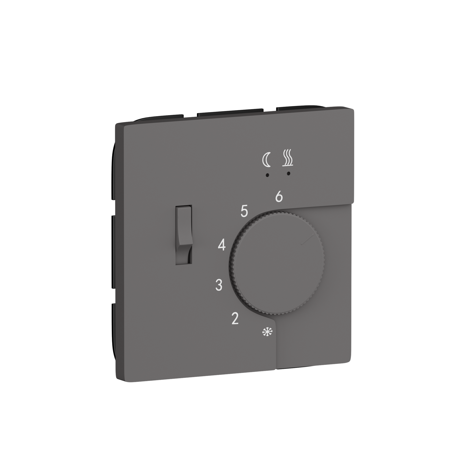 Термостат с датчиком температуры 16А, цвет матовый шоколад, серия R98, Donel