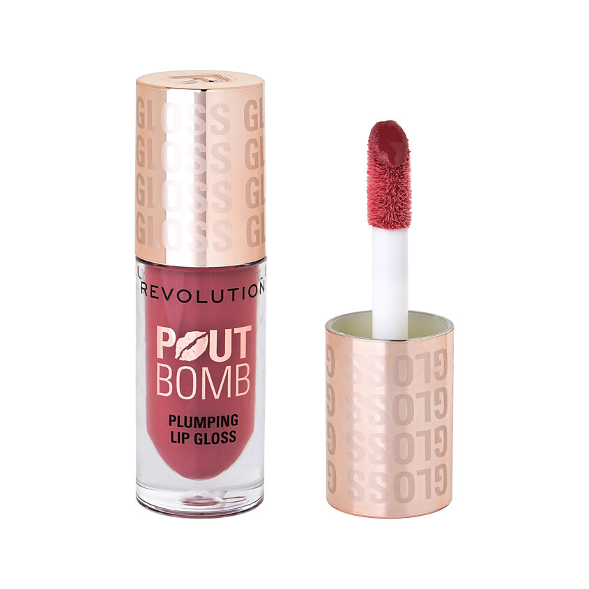 Блеск для губ REVOLUTION POUT BOMB с эффектом объема тон Wild mauve pink