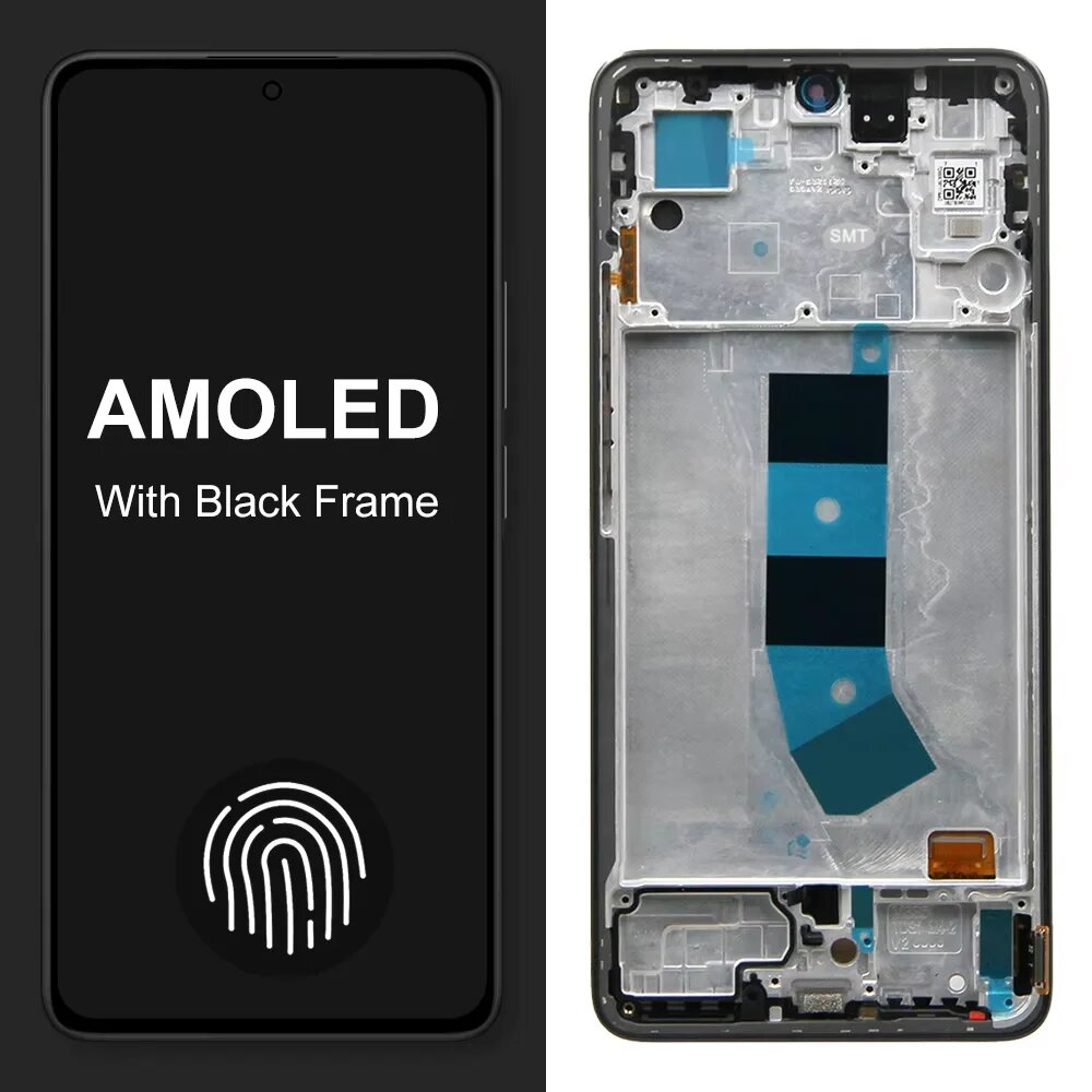 6,67 "AMOLED для Xiaomi Redmi Note 13 4G 23129RAA4G 23124RA7EO ЖК-дисплей с AMOLED Black Frame