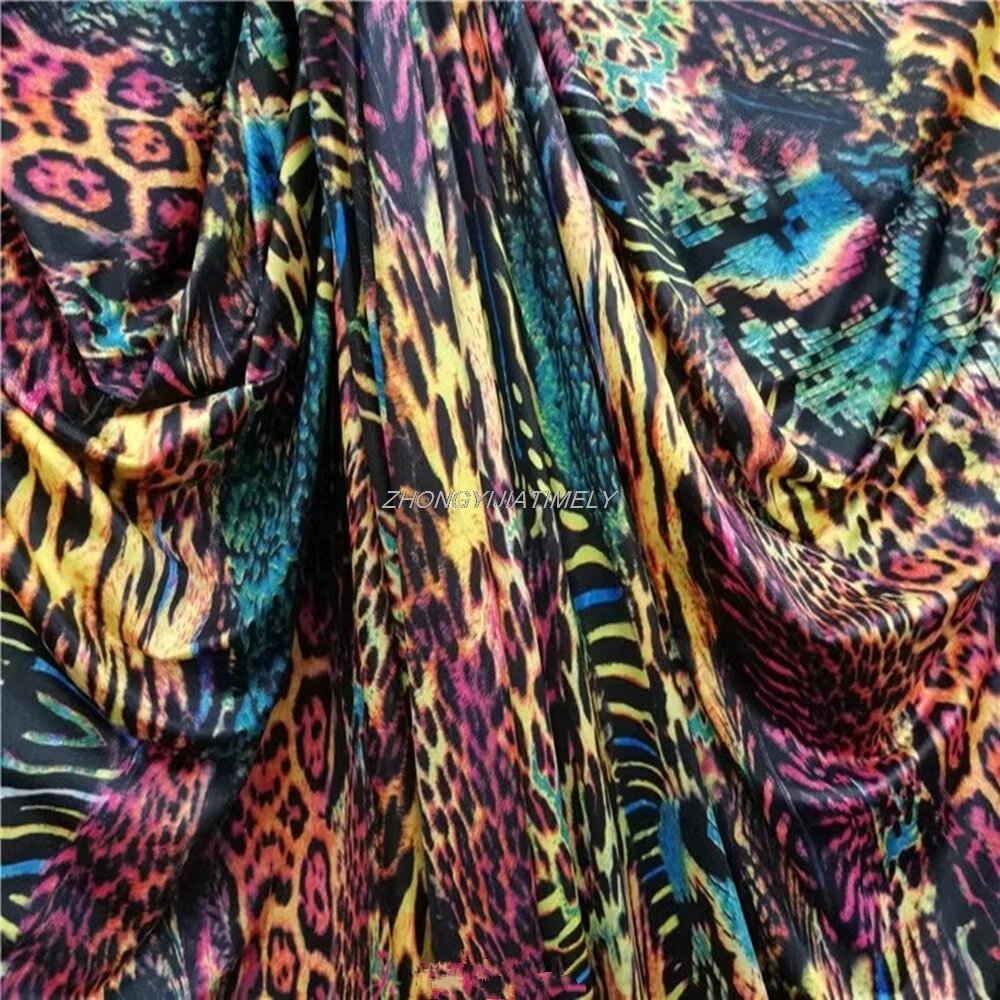 Леопардовый шелк для латинских танцев