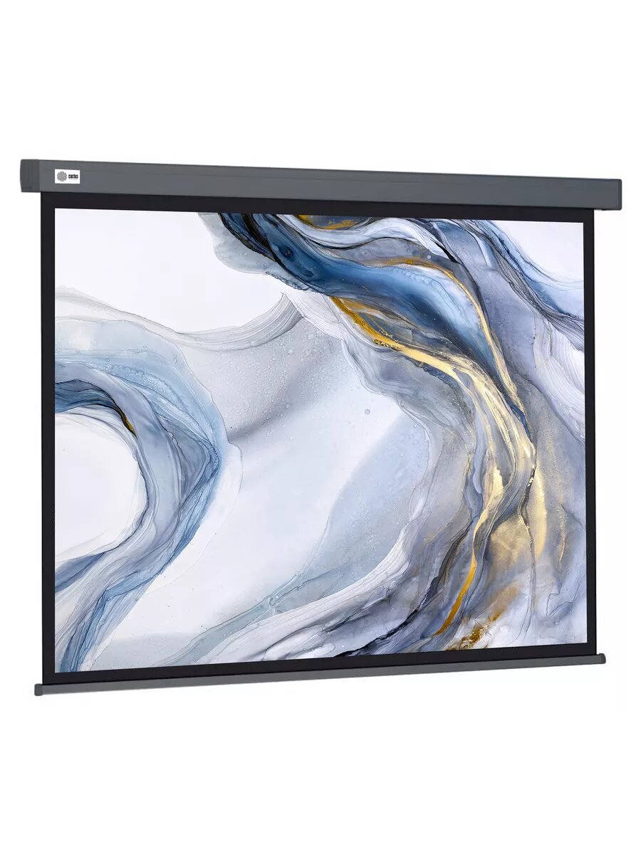 Экран для проектора Cactus Wallscreen CS-PSW-128X170-SG серый, рулонный
