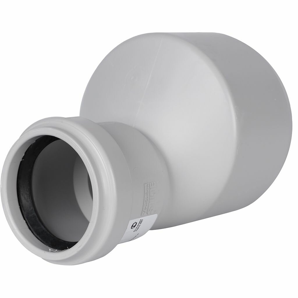 Переход эксцентрический канализационный STOUT бесшумный D 110 х 58 мм SKB-0013-011058