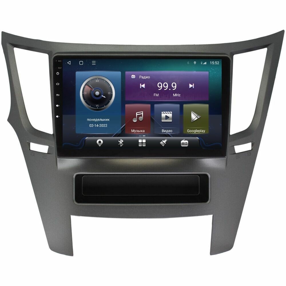 Магнитола CRS-300 Subaru Legacy 5, Outback 4 2009-2014 с Android 14, Процессор 8 ядер, Память 6+128Gb, Carplay, DSP, 4G(Sim)