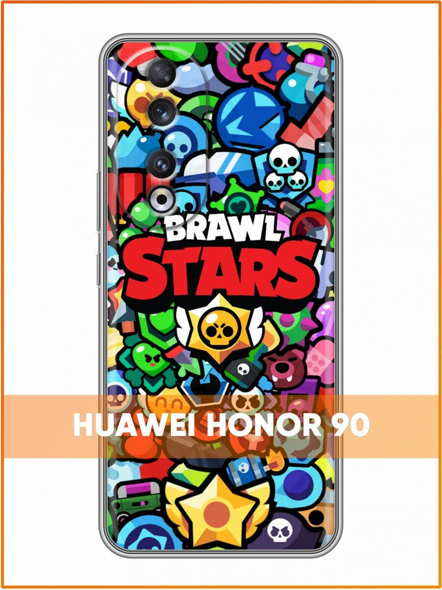 Чехол для Honor 90 с принтом для мальчиков Brawl Stars (Хонор 90)