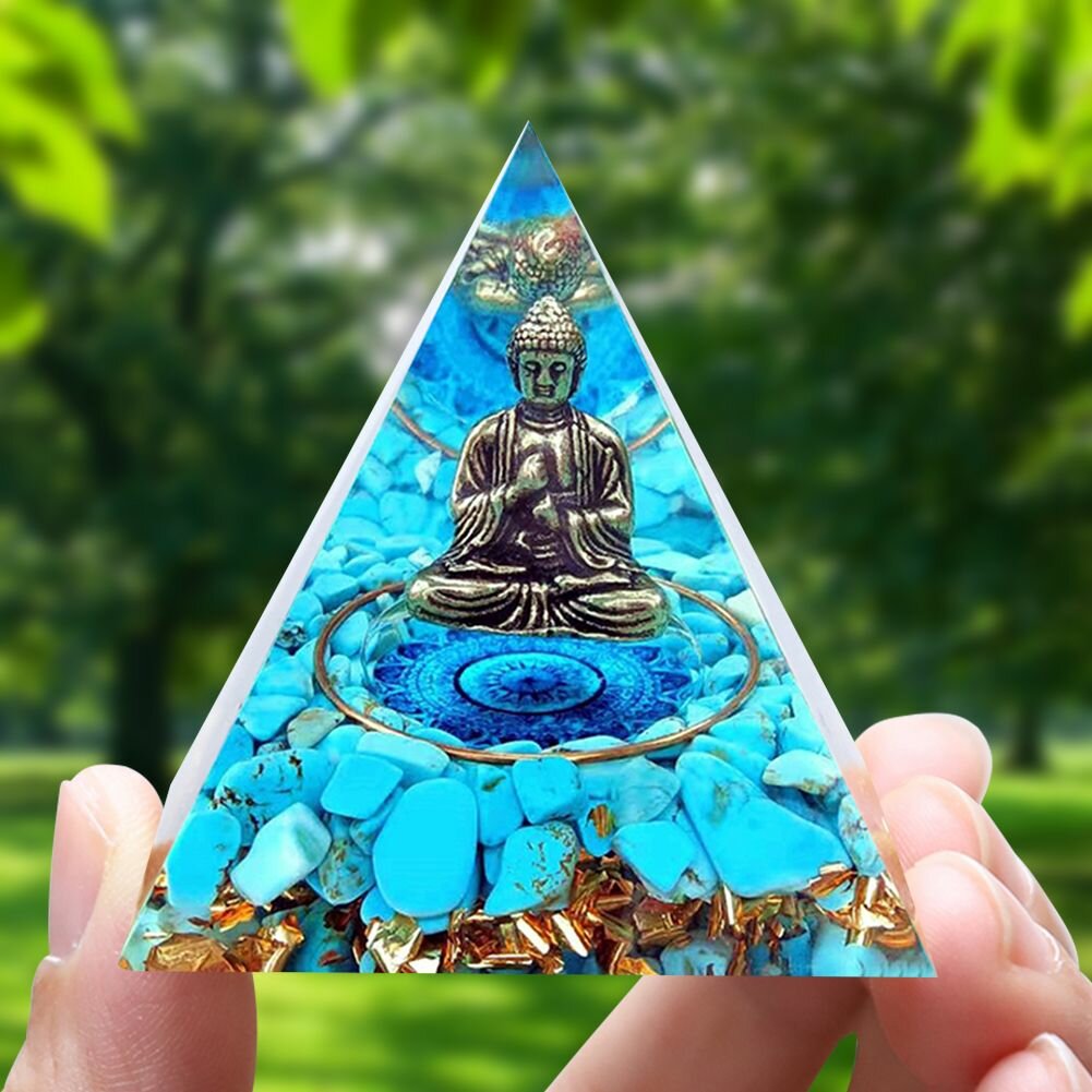 5 х 5 см, кристаллический камень-аккумулятор энергии оргона, Оргонитовая пирамида для рабочего стола, декор для до