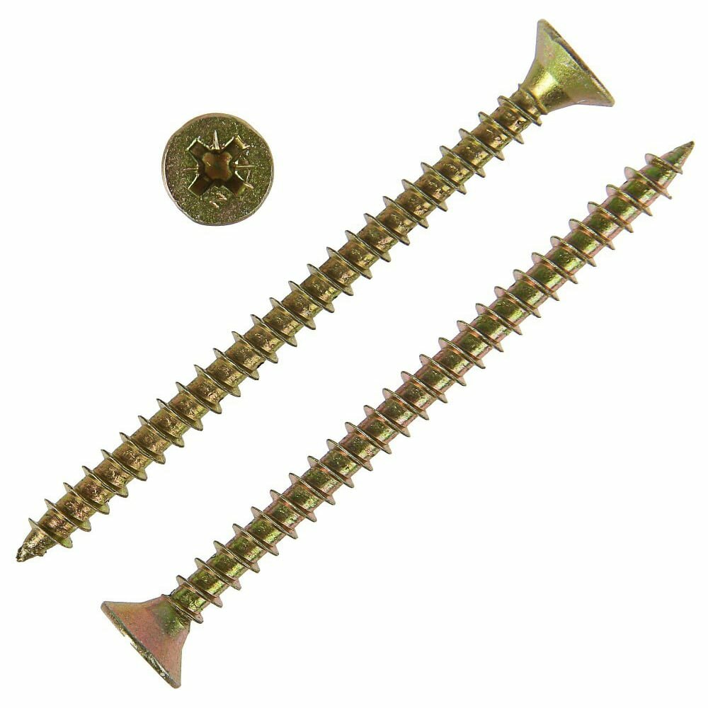 Универсальные саморезы Zitar 80х6,0 мм желтые 75 шт.