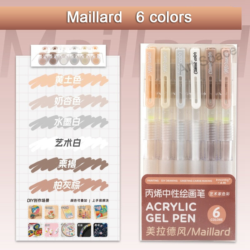 Акриловая ручка с нейтральным чернилами