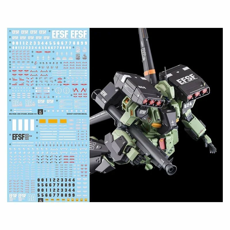 Наклейка YAN Decal для MG 1/100 флуоресцентная водная наклейка для модели хобби сделай сам