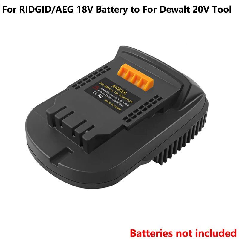 Адаптер-преобразователь для RIDGID, литиевая батарея AEG 18 В, преобразователь в литиевую батарею Dewalt 18 В, 20 В, электрический электроинструмент, дрель