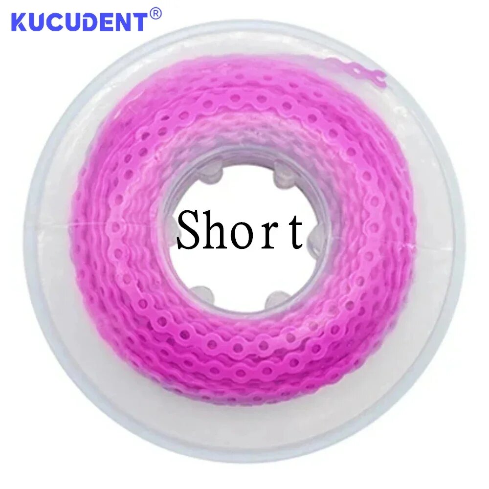 Ортодонтическая резиновая цепочка KUCUDENT, 4,57 м, для брекетов