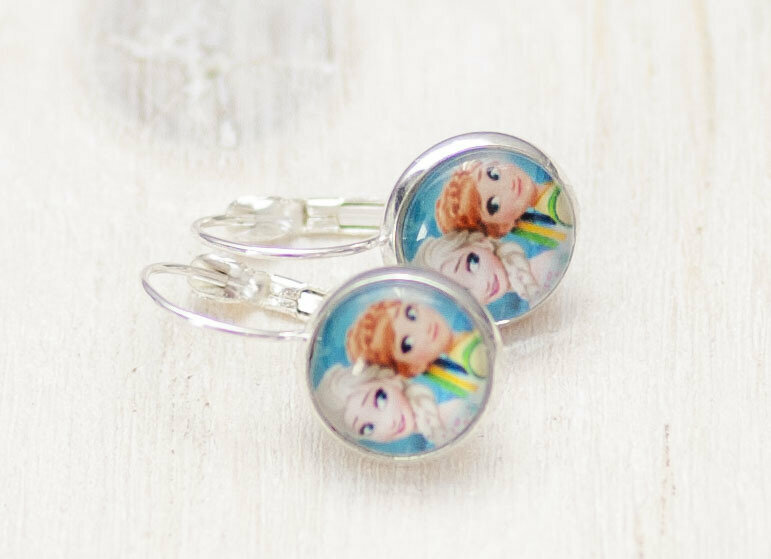 Серьги Фламинго-Go!, стекло