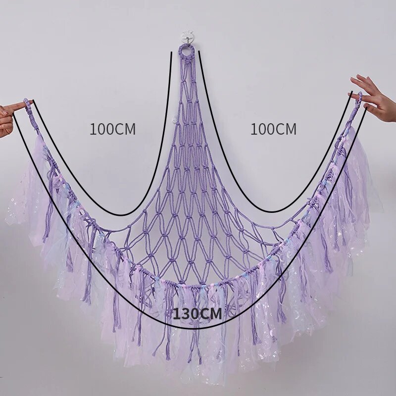 Хлопковый гамак для игрушек Сиреневый, G