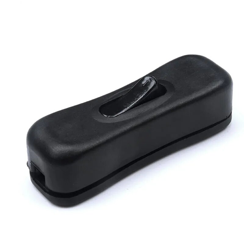 FVJVYE Кулисный переключатель 304 пластик белый черный прозрачный Black, 5pcs