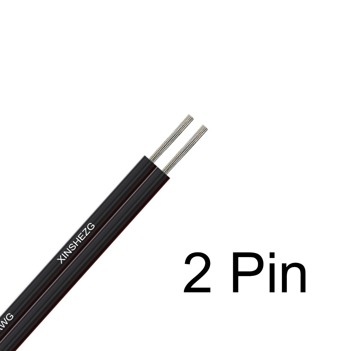 2 Pin Черный кабель 18 AWG 10м