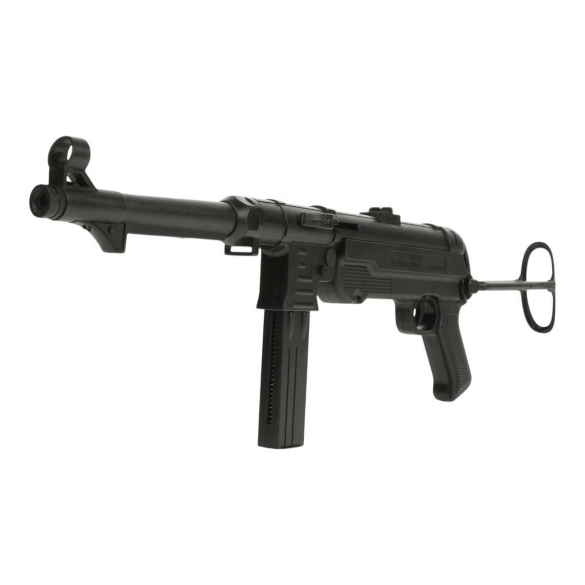 Игрушечный пневматический автомат MP40S, черный, безопасный пластик, 62,3х2,0х27,5 см