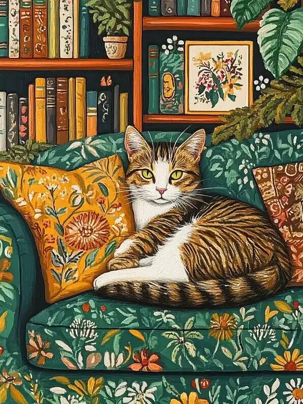 Вышивка крестом 30x40см, животное, 11CT